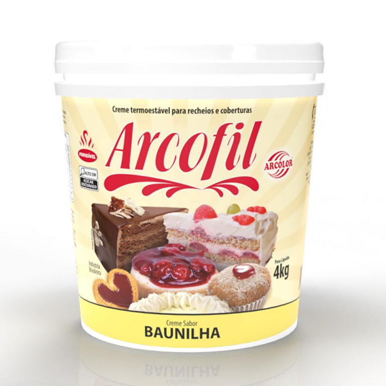 Creme Termoestável Arcofil Sabor Baunilha - Arcólor - Produtos para ...
