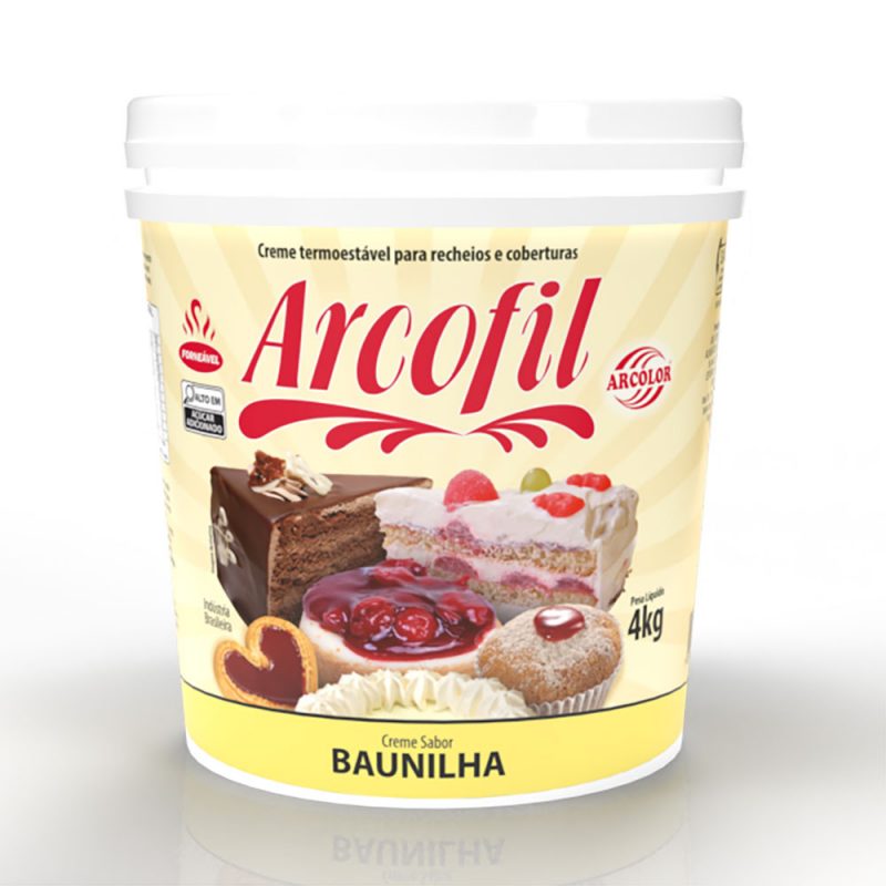 Creme Termoestável Arcofil Sabor Baunilha - Arcólor - Produtos para ...