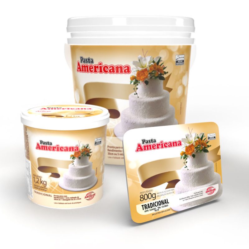 Pasta Americana Tradicional - Arcólor - Produtos para Confeitaria e ...