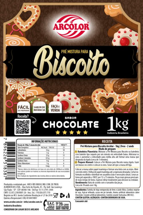 Pré Mistura para Biscoito - Arcólor - Produtos para Confeitaria e ...